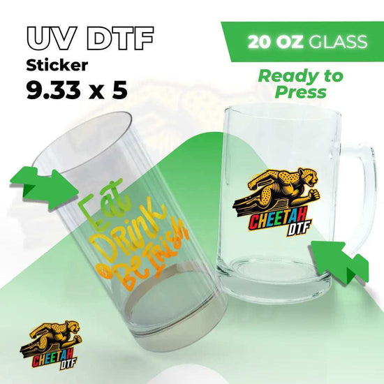 UV DTF Sticker Transfers by Size | Cheetah DTF